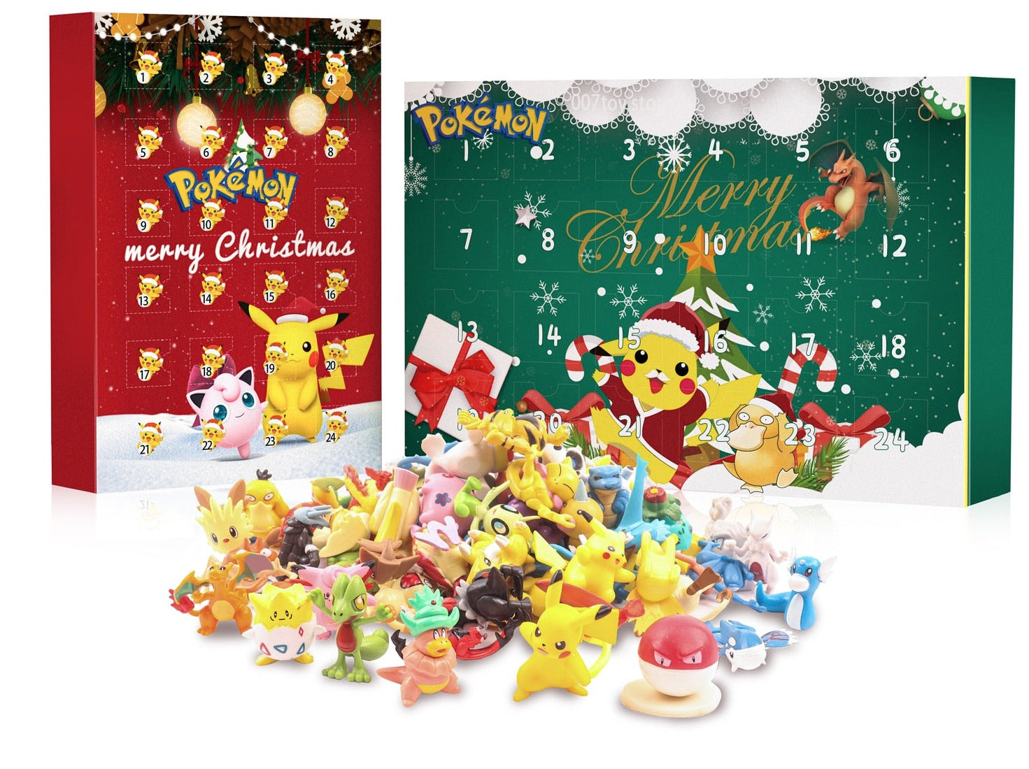 Adventi naptár Pokémonok figurákkal - több változatban